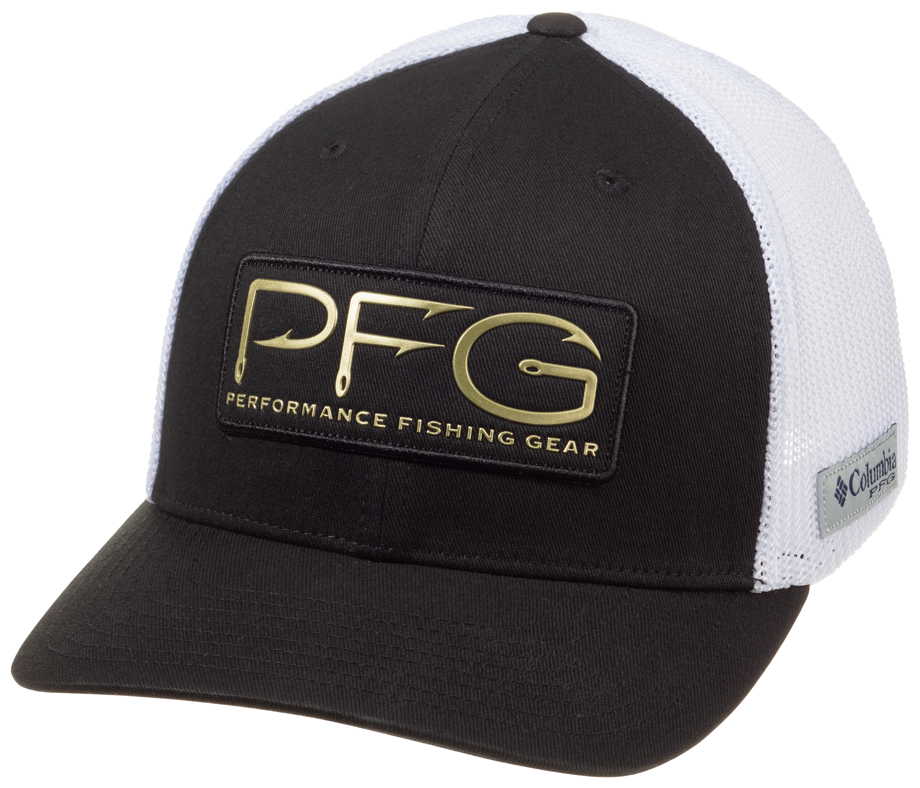 Columbia PFG Mesh Hooks Ball Cap - Black/Gold - L/XL | Cabela's